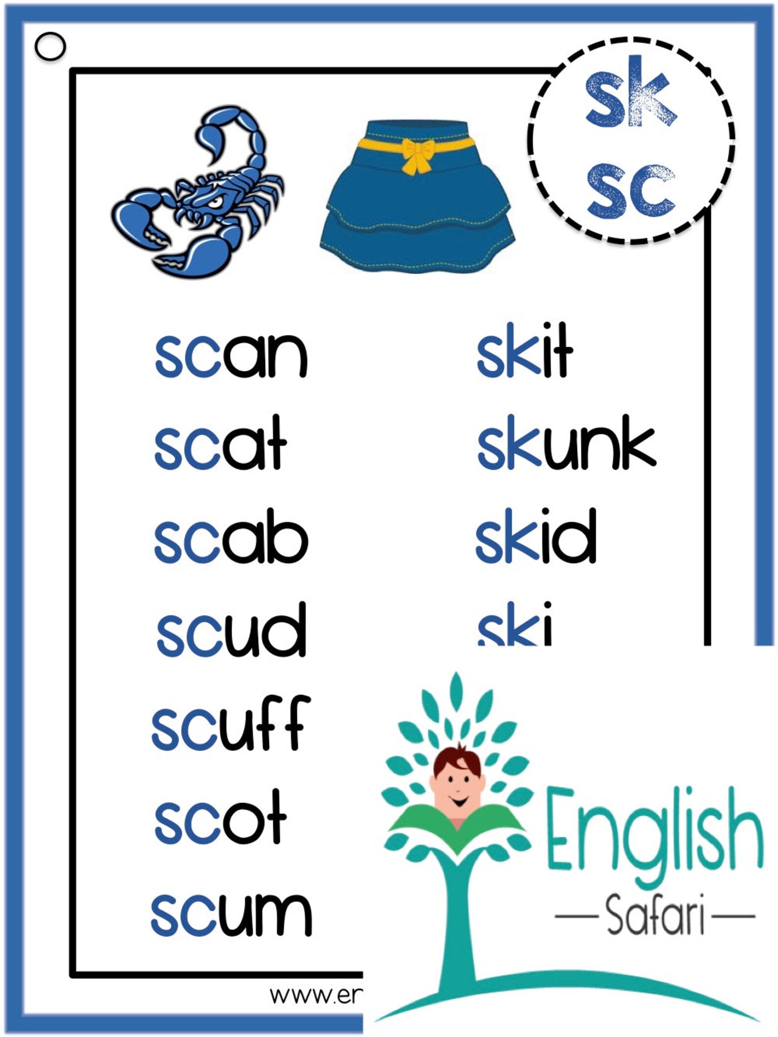 Phonics Word Lists For Consonant Blends Etsy UK