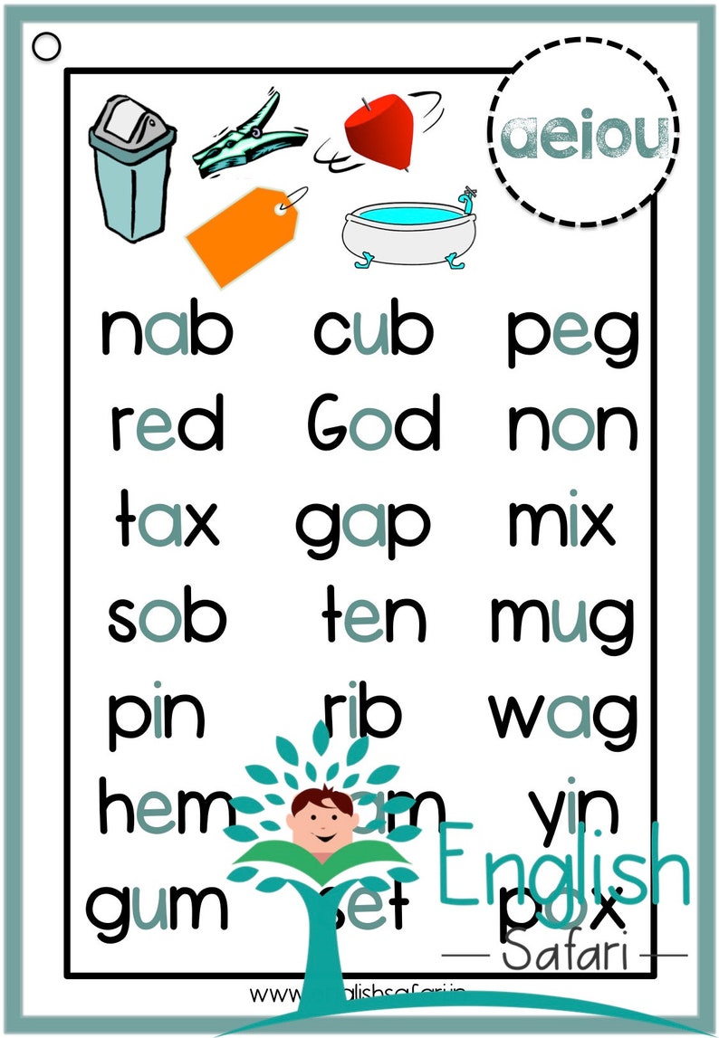 Phonics Words List - Etsy