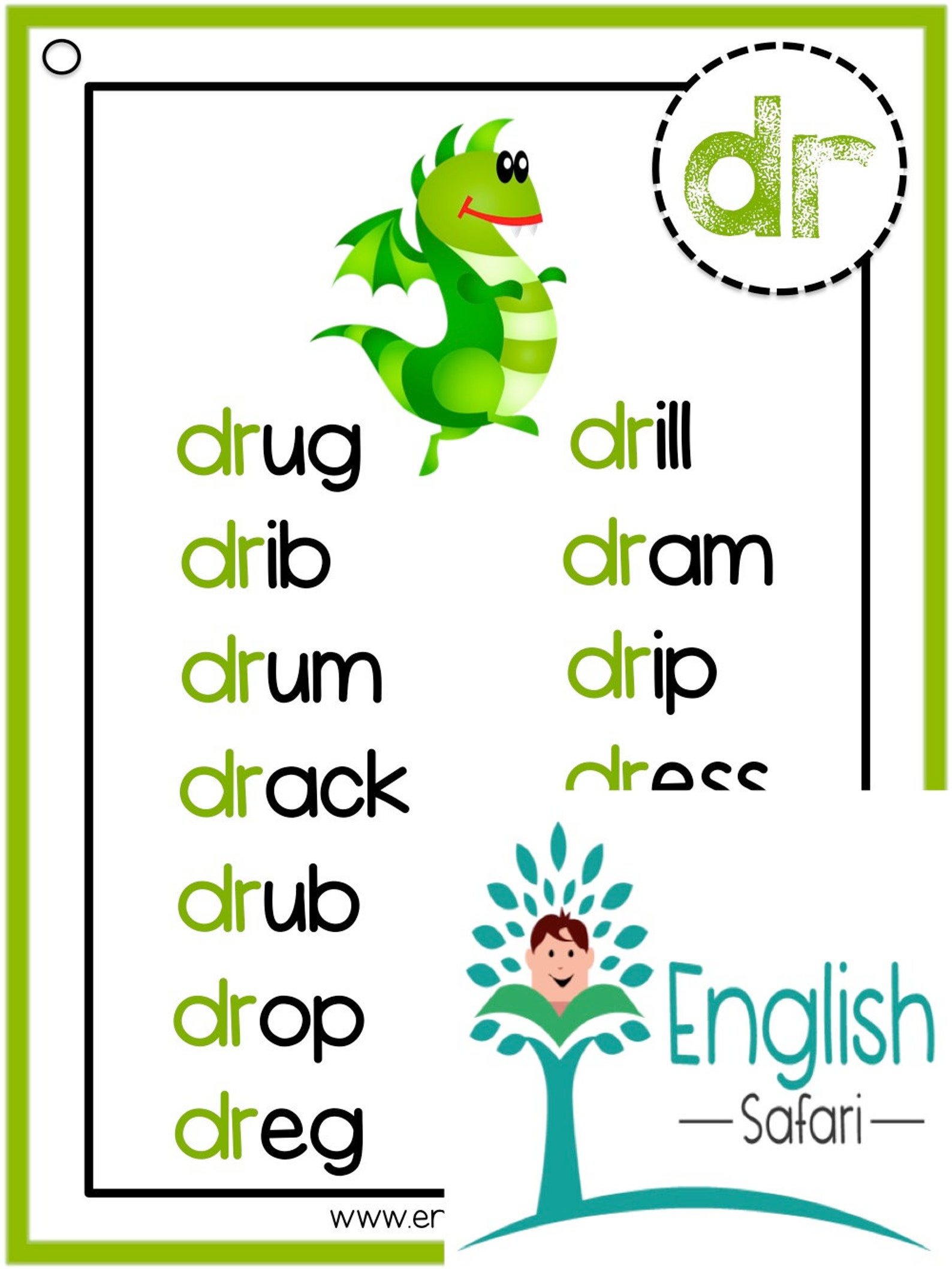 Phonics Word Lists For Consonant Blends Etsy