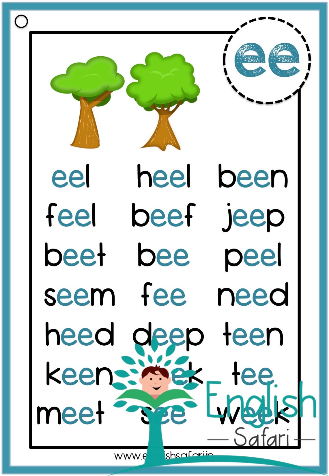 Phonics Words List Long Vowel Words - Etsy Canada