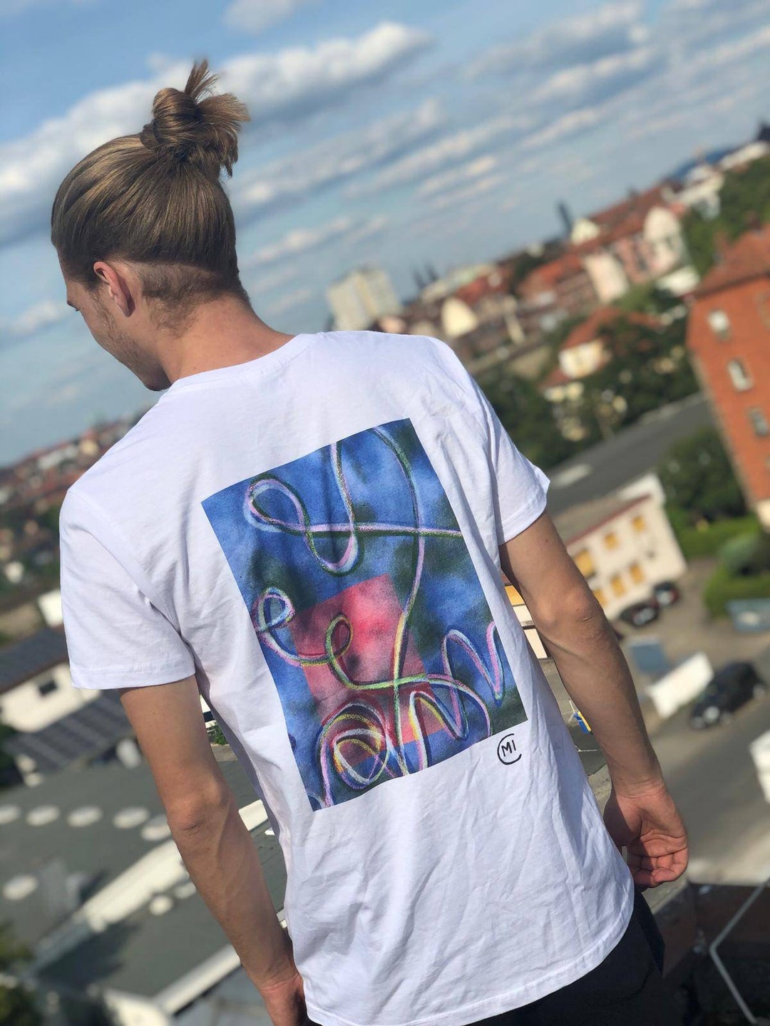Backprint T-shirt in White Fair Trade Organic Cotton Different Colors ...