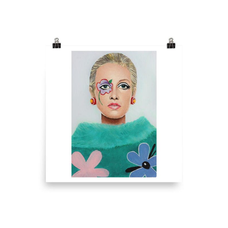 Twiggy 1960's Retro Poster Photography Vintage Magazine Cover, Original ...