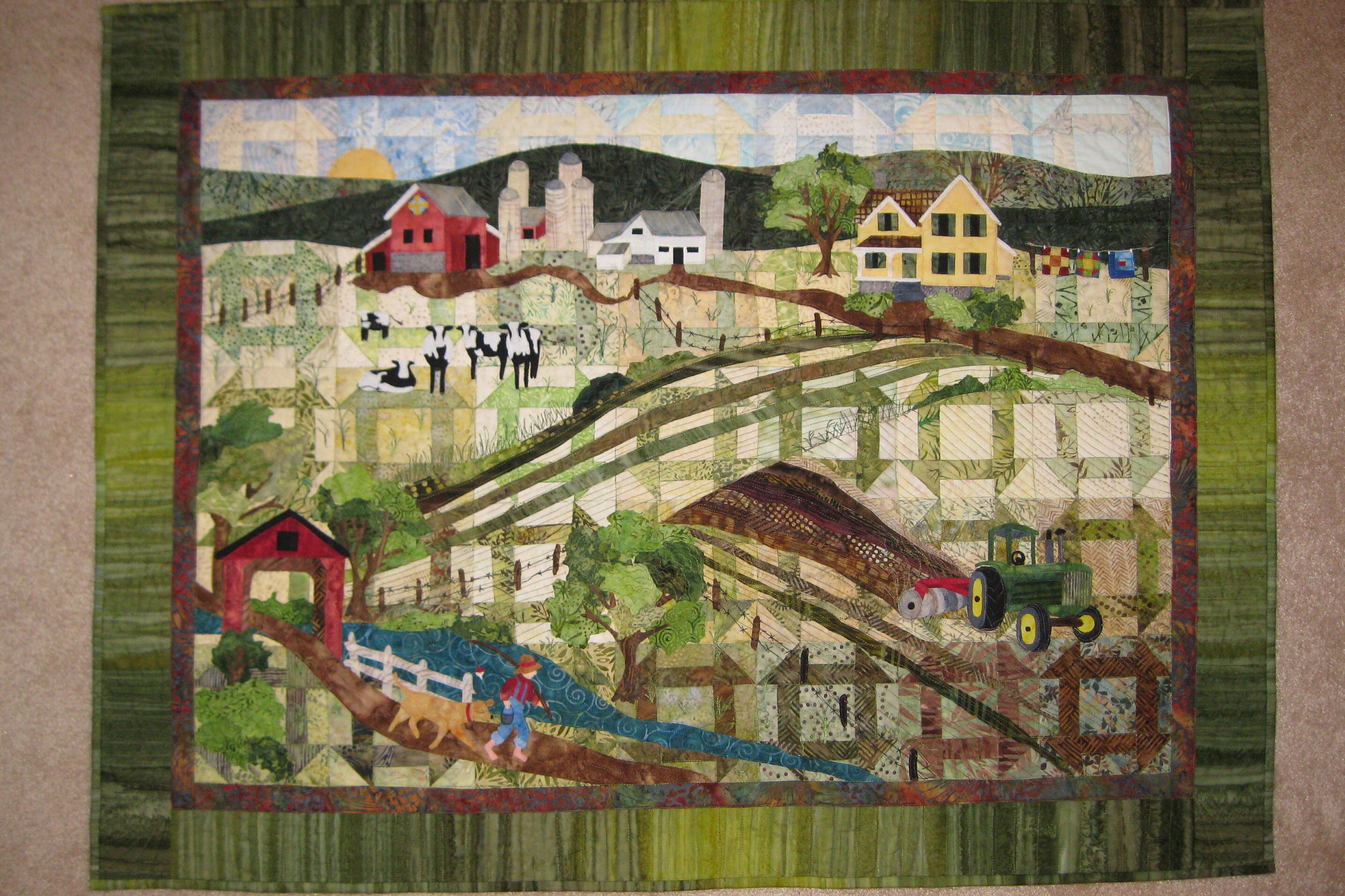 Planting the Fields Art Wall Quilt Pattern - Etsy