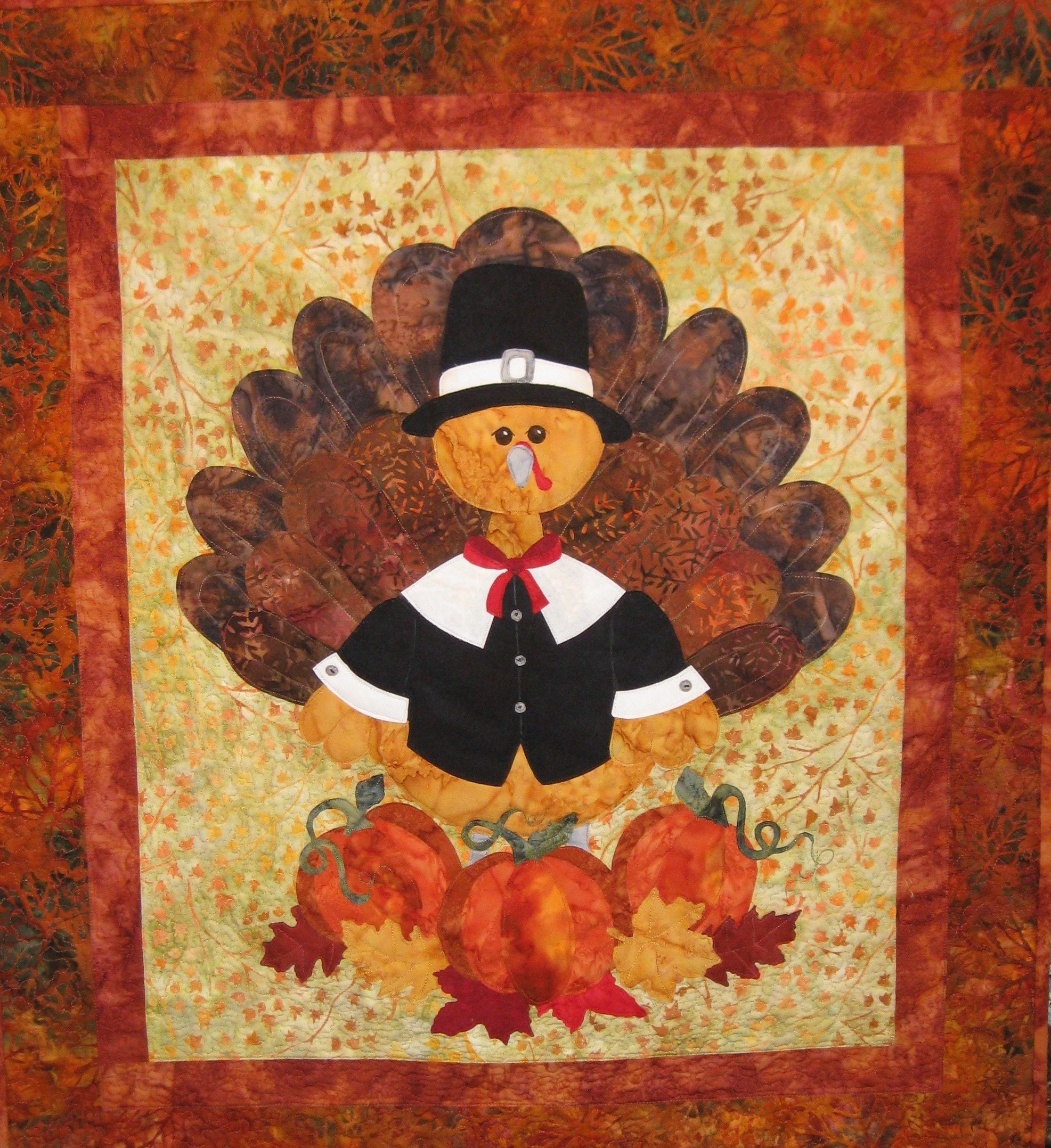 Turkey Wallhanging Art Quilt Pattern - Etsy