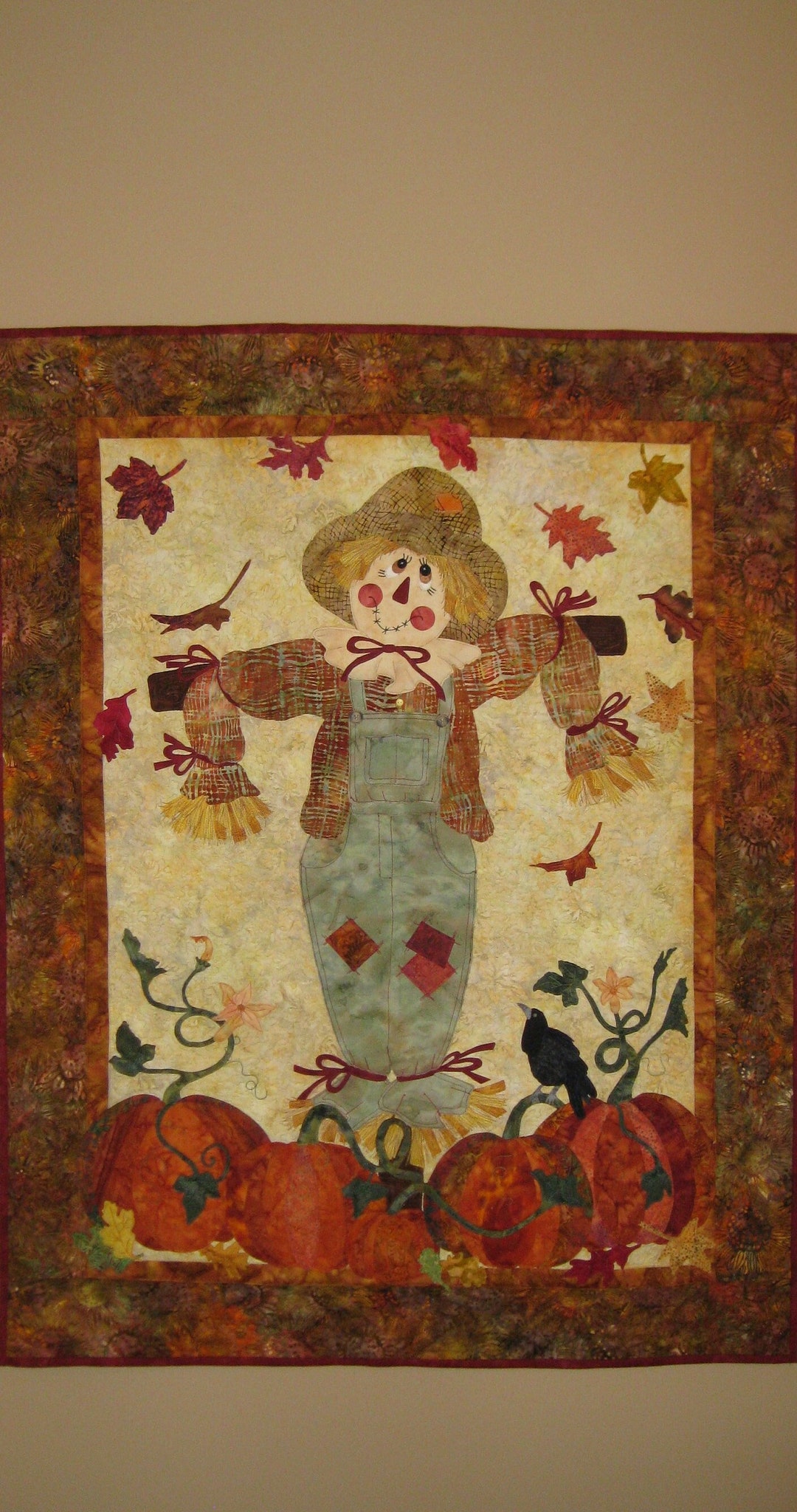 Harvest Scarecrow Wall Art Quilt Pattern - Etsy