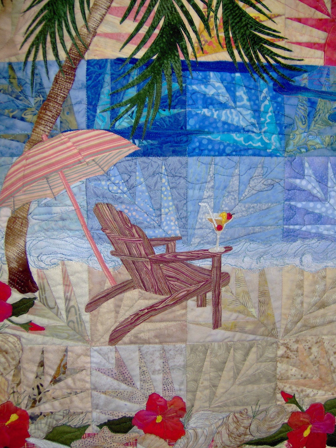 Tropical Sunset Art Wall Quilt Pattern - Etsy