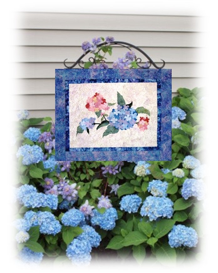 Hydrangea Simplified Floral Art Quilt Pattern - Etsy