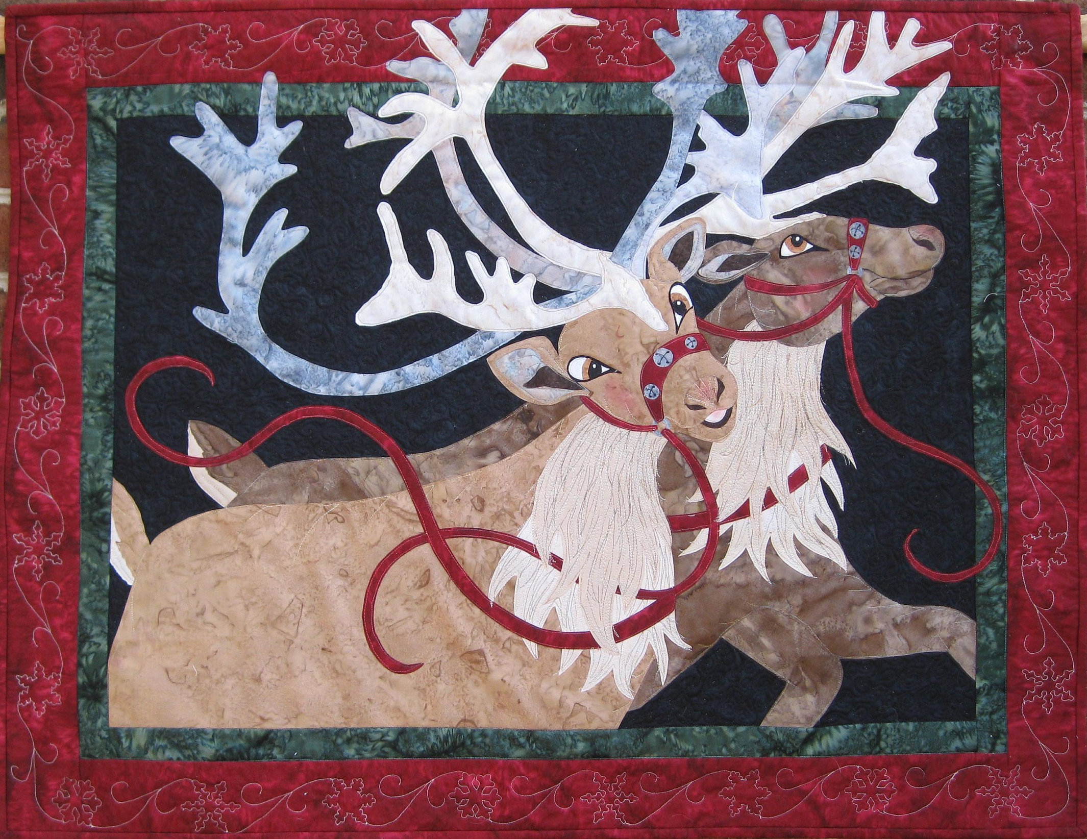 Reindeer Art Wall Quilt Pattern - Etsy