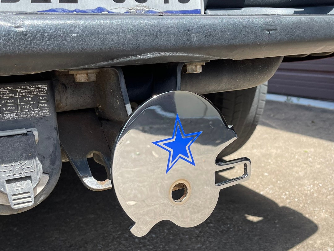 STAR HELMET With Decal CHROME Hitch Cover - Etsy