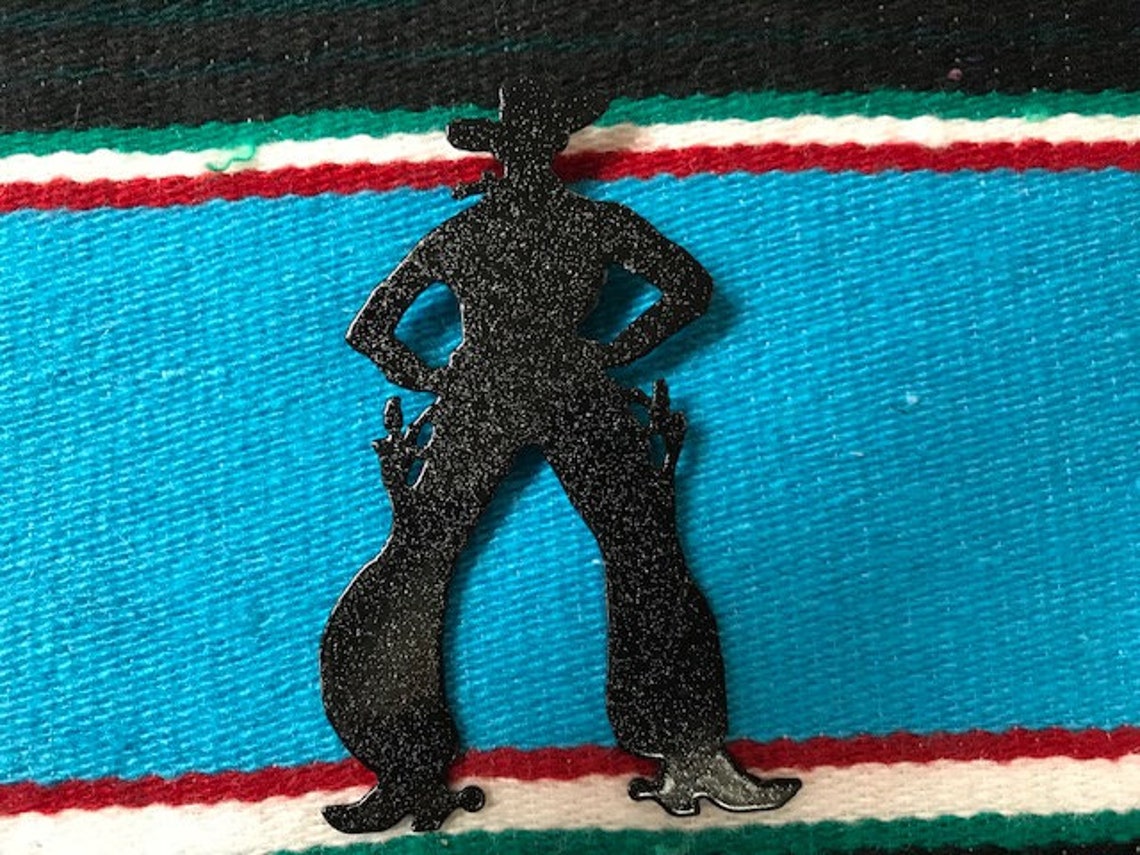 COWBOY MAGNET / Metal Magnet / Powder Coated Magnet - Etsy