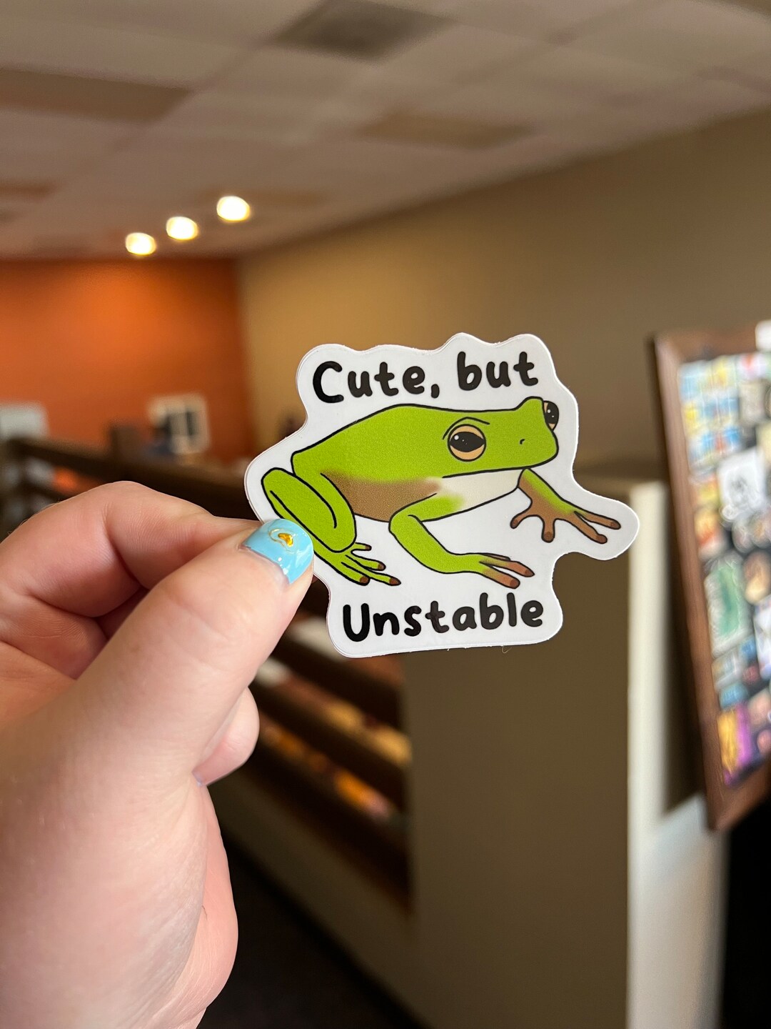 3 Inch Frog Memes Cute but Unstable Silly Frog Sticker Meme Stickers ...