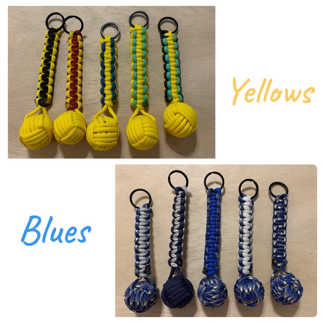 Monkey Fist Keychain- Two Colors - Etsy