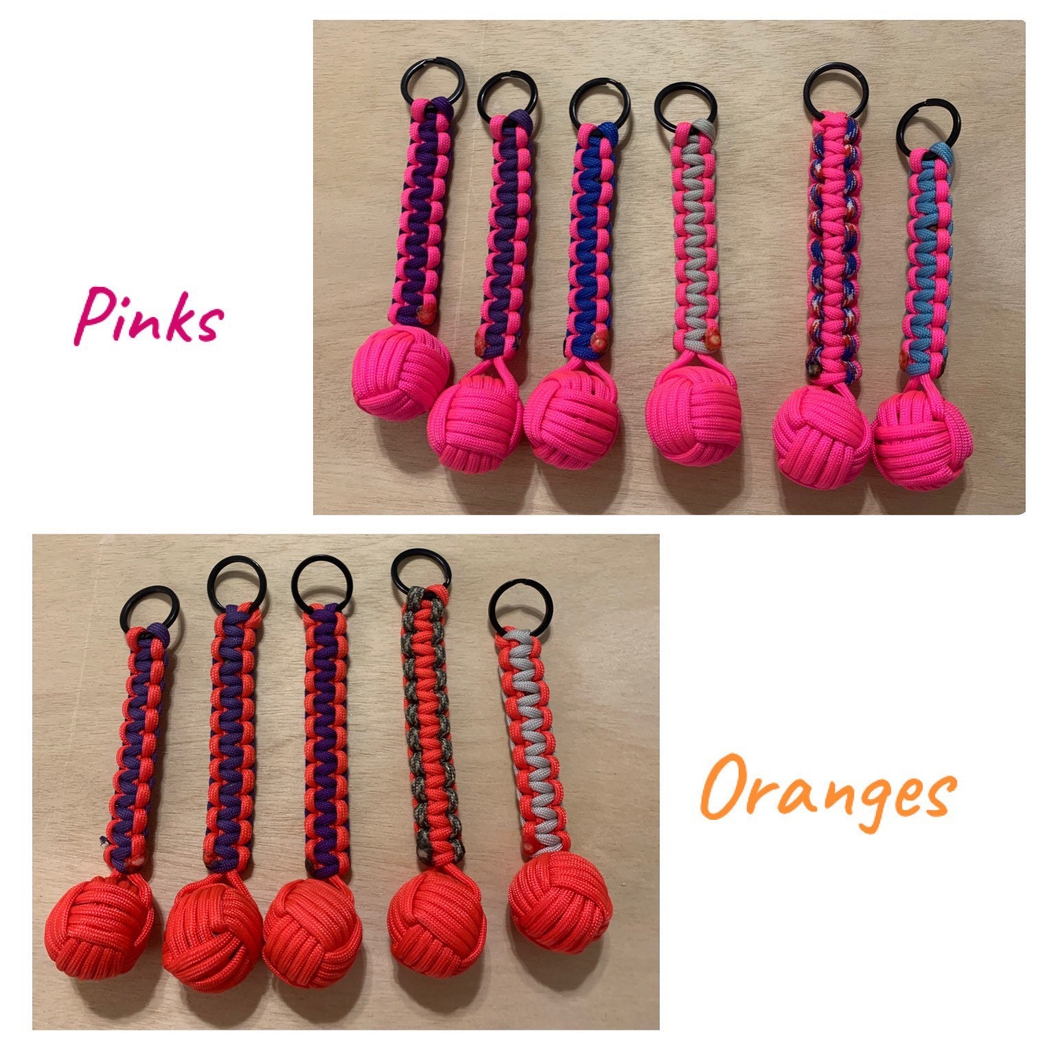 Monkey Fist Keychain- Two Colors - Etsy