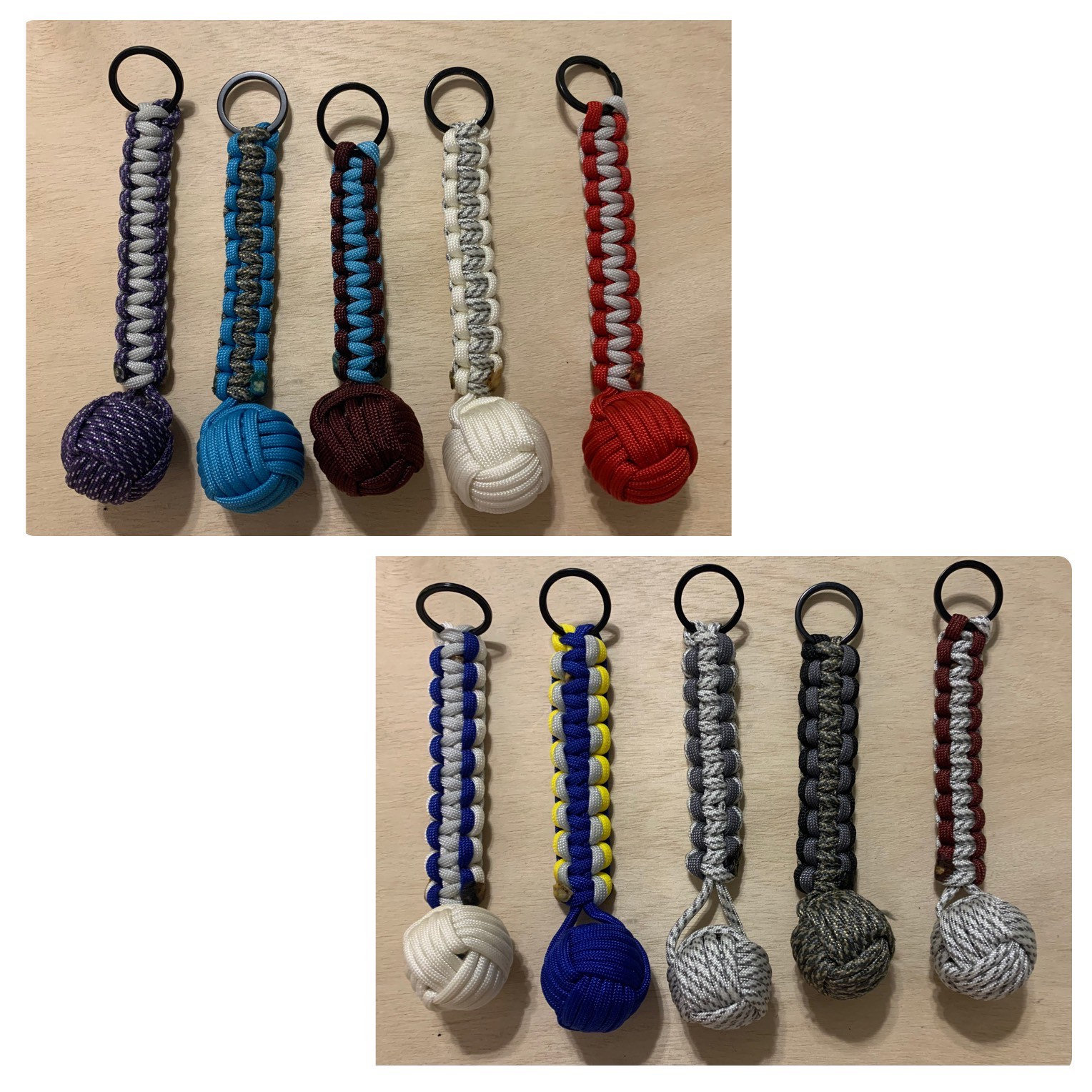 Monkey Fist Keychain- Two Colors - Etsy