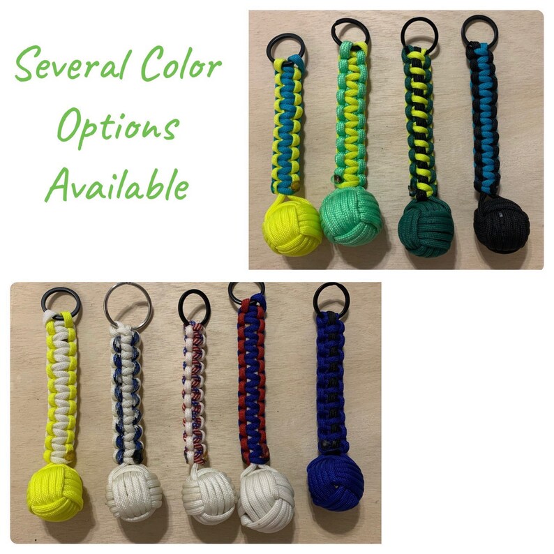 Monkey Fist Keychain- Two Colors - Etsy