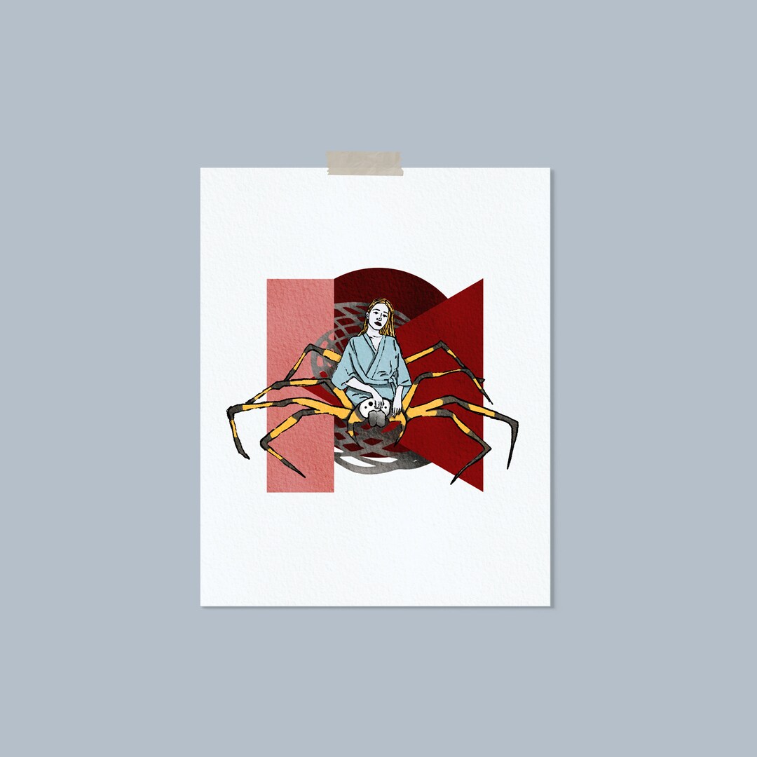 Jorogumo, Japanese Mythology, Yokai, Modern Art Print - Etsy