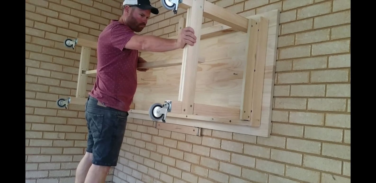 Folding Work Bench Wall Mountable.build Plans metric AUS - Etsy