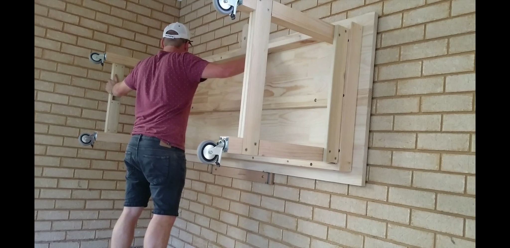 Folding Work Bench Wall Mountable.Build plans Metric AUS | Etsy