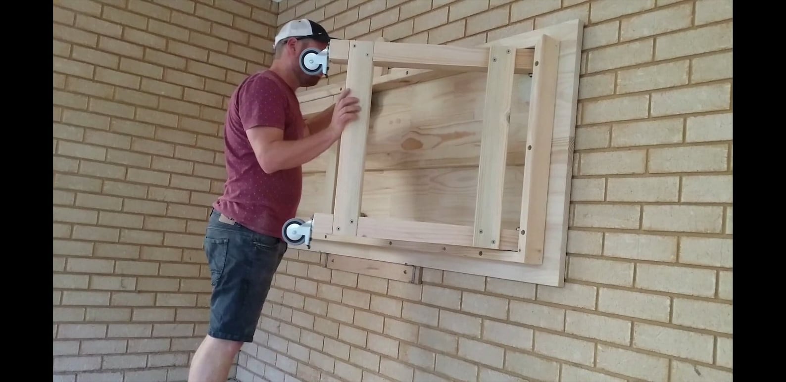 Folding Work Bench Wall Mountable. Build Plans (imperial - US Standard ...