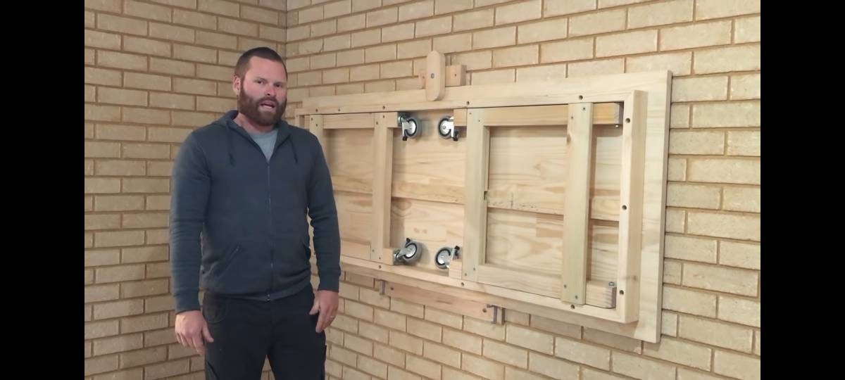 Folding Work Bench Wall Mountable.build Plans metric AUS - Etsy
