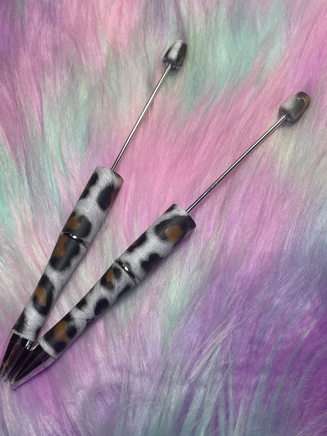 Leopard Print Beadable DIY Pens - Etsy