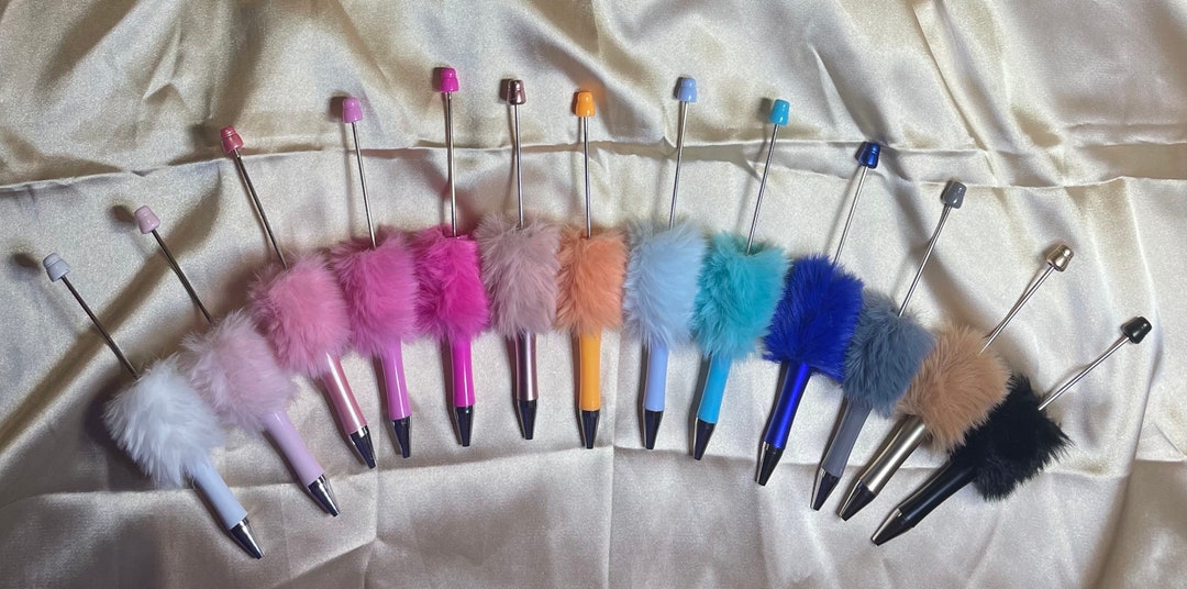 Beadable DIY Short Feather Fuzzy Soft Pen - Your Color Choice - Etsy