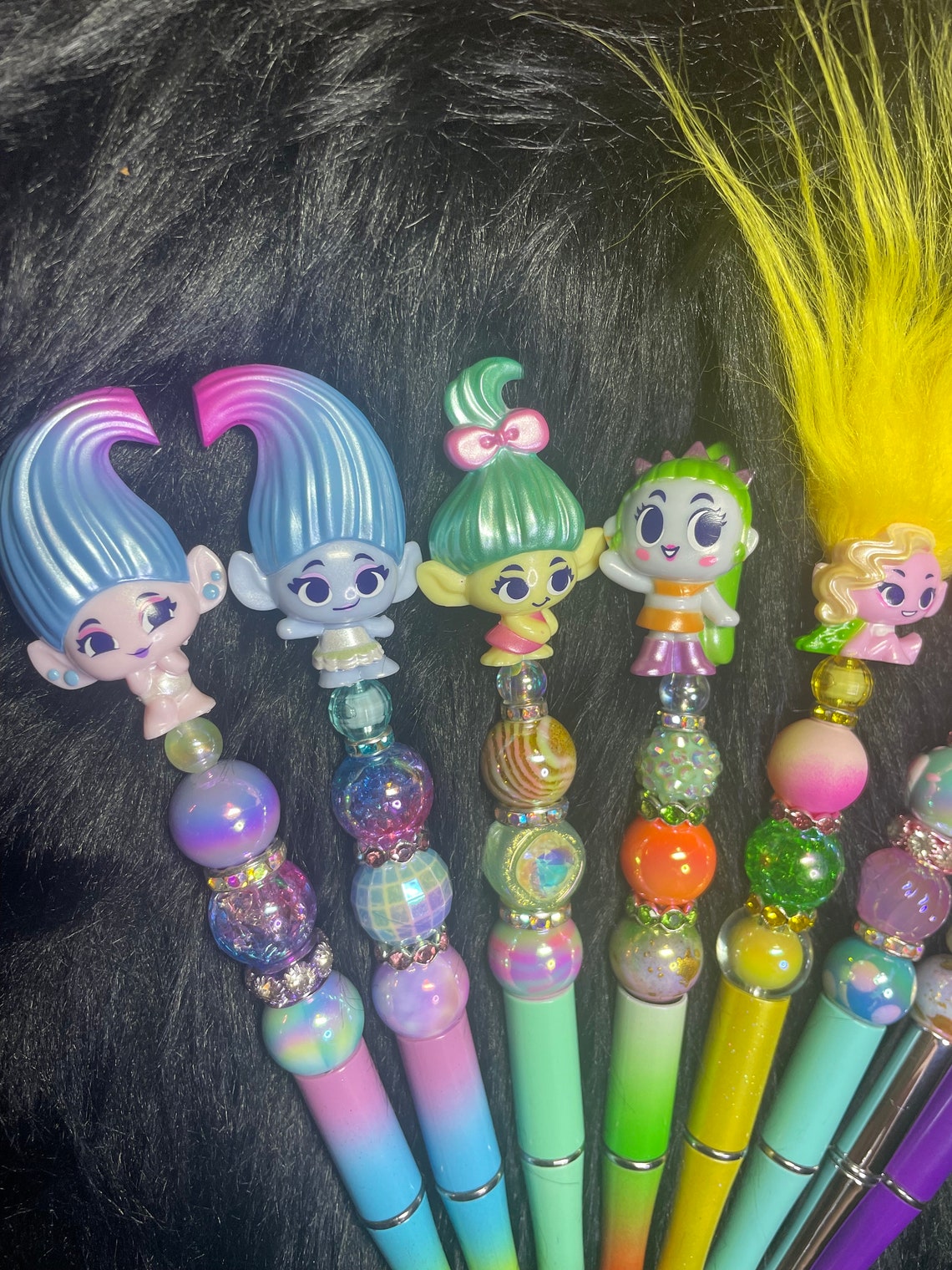 Handmade Fancy Troll Doll Beaded Pens - Etsy