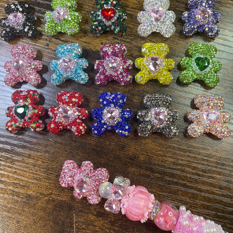 Rhinestone Bears - Etsy