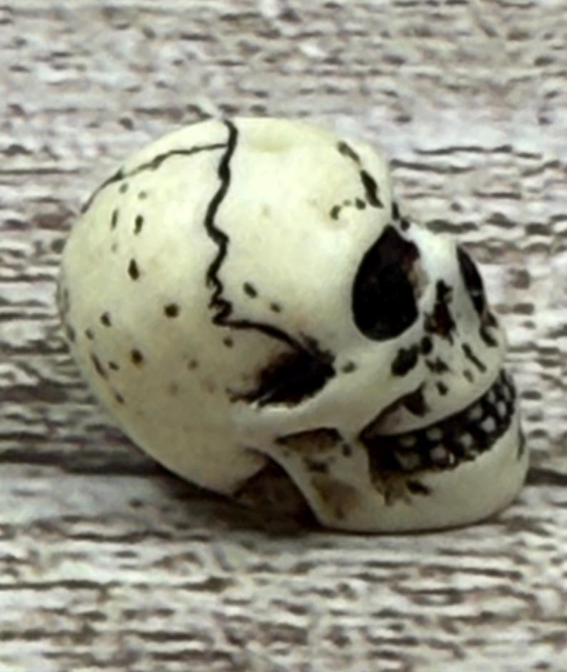 3D Handmade and Handpainted Skull Beads - Etsy