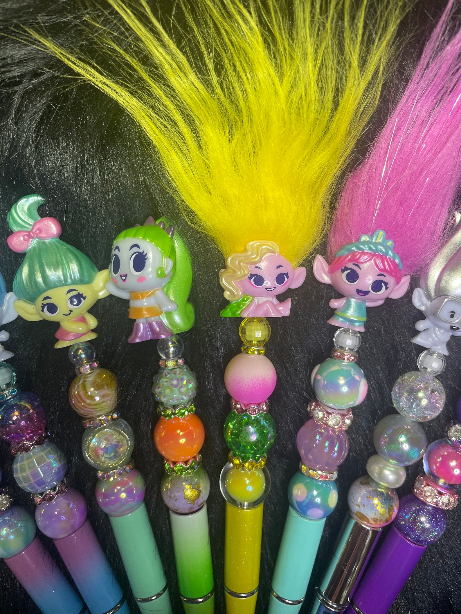 Handmade Fancy Troll Doll Beaded Pens - Etsy