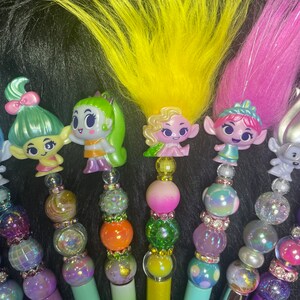 Handmade Fancy Troll Doll Beaded Pens - Etsy