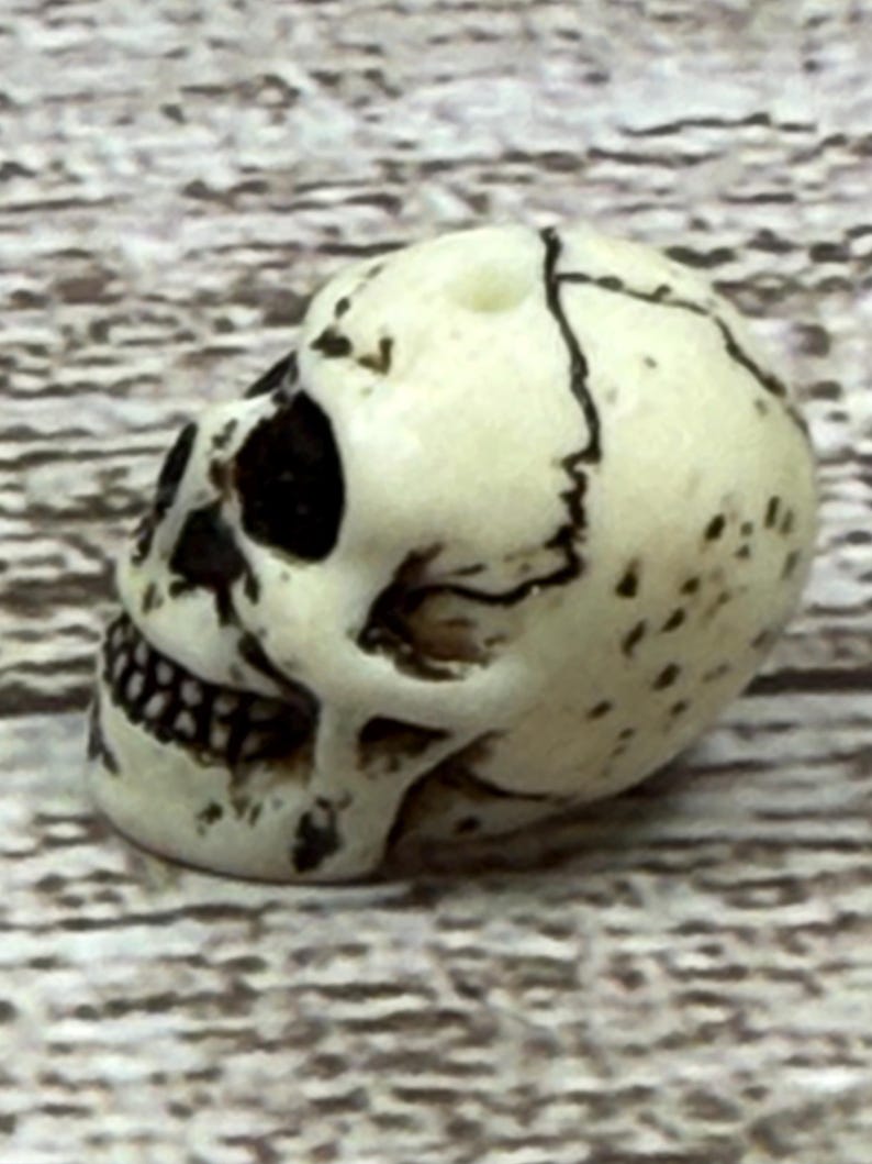 3D Handmade and Handpainted Skull Beads - Etsy