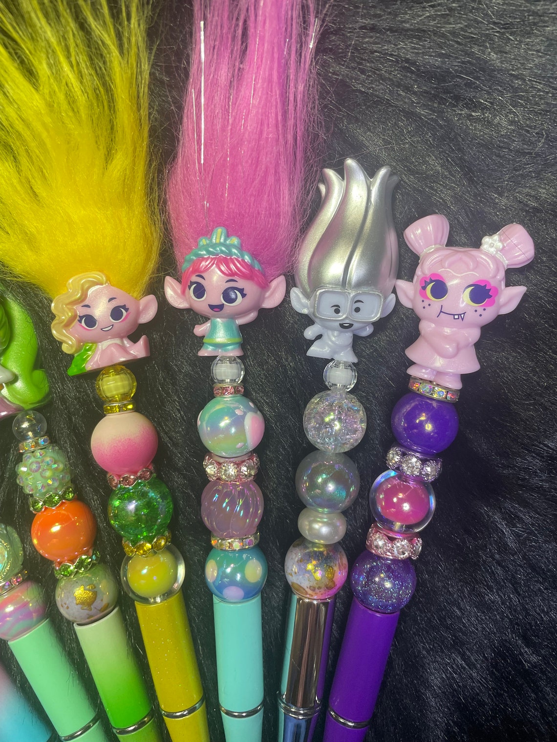 Handmade Fancy Troll Doll Beaded Pens - Etsy