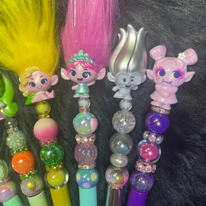 Handmade Fancy Troll Doll Beaded Pens - Etsy