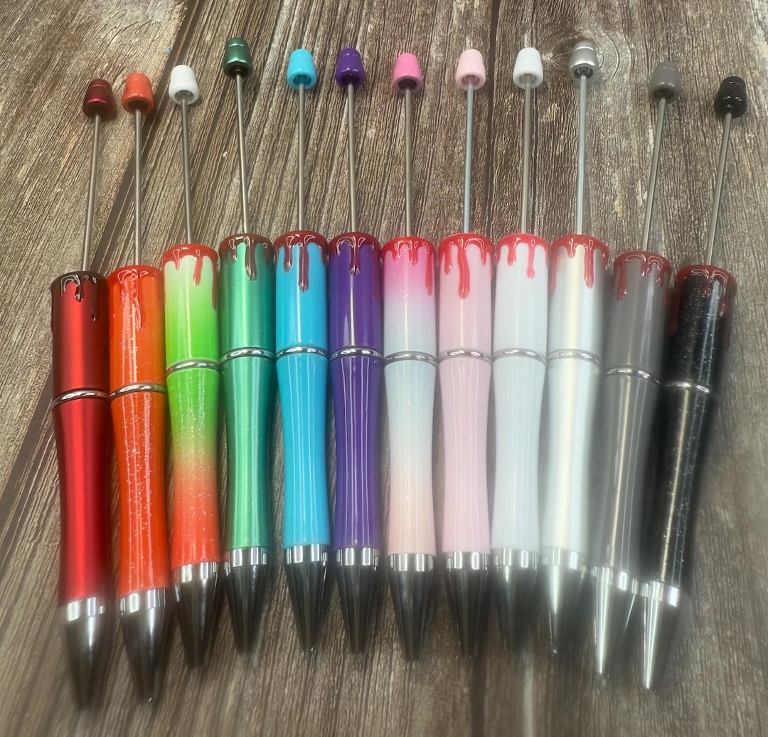 Beadable DIY Halloween Themed Dripping Blood Pen - Your Color Choice - Etsy