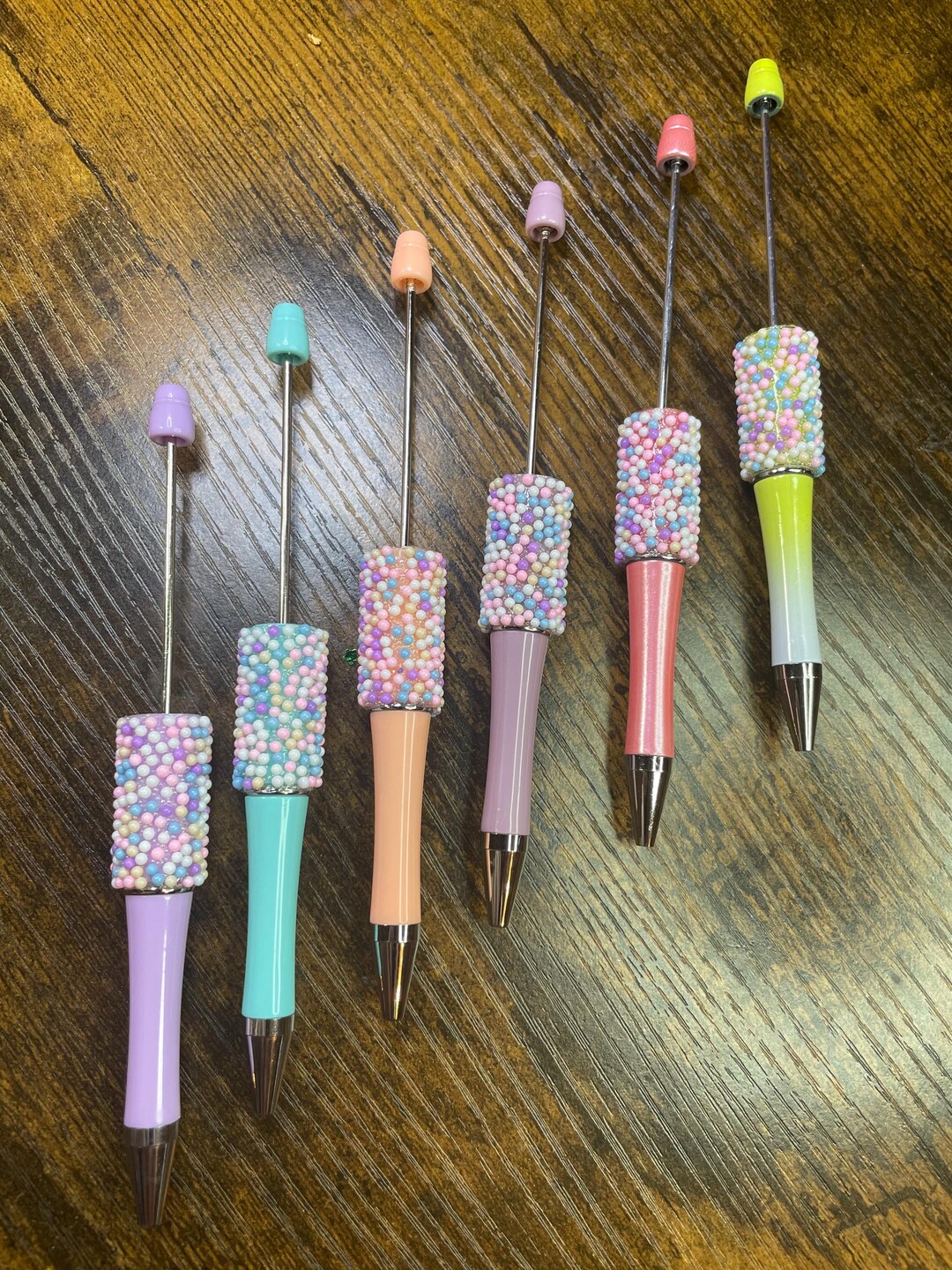 Candy Colored Sprinkle Wrapped Beadable DIY Pens - Etsy