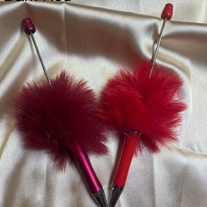 Beadable DIY Long Feather Fuzzy Soft Pen - Your Color Choice - Etsy