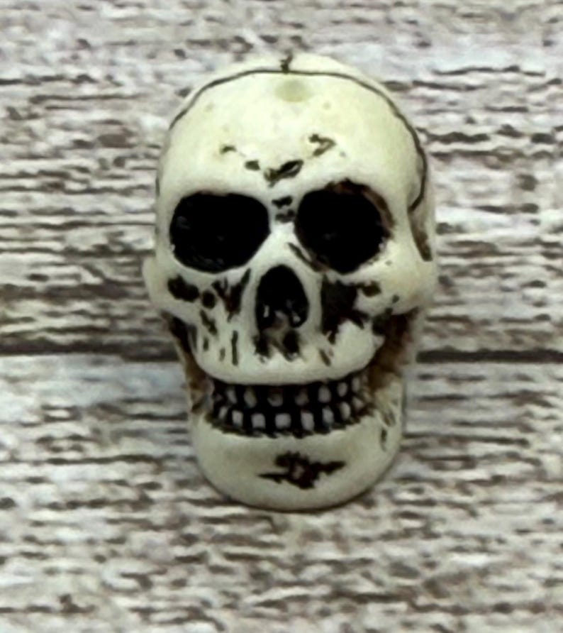 3D Handmade and Handpainted Skull Beads - Etsy