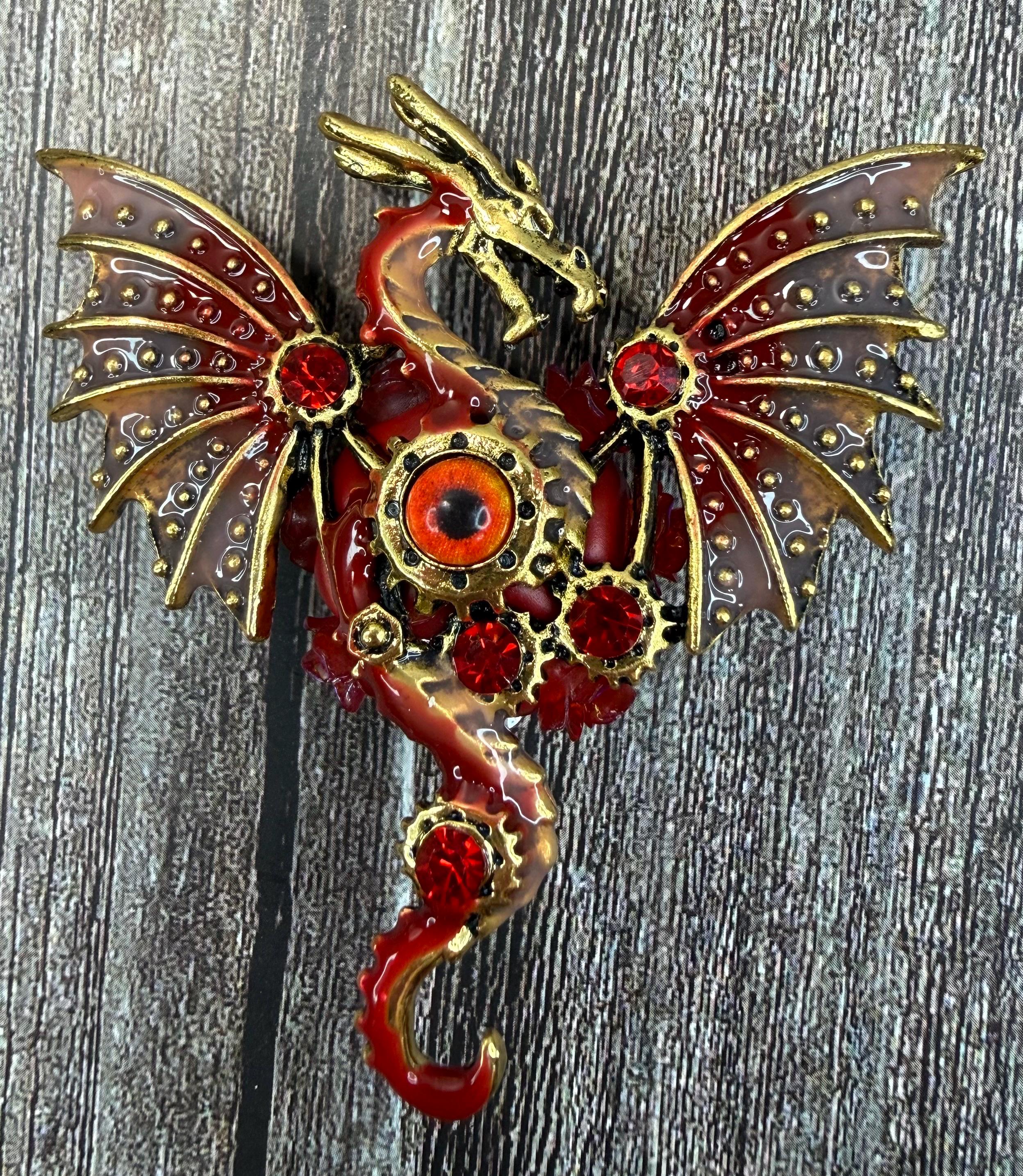 Medieval Gold and Silver Tone Evil Eye Dragon Fancy Beads - Etsy