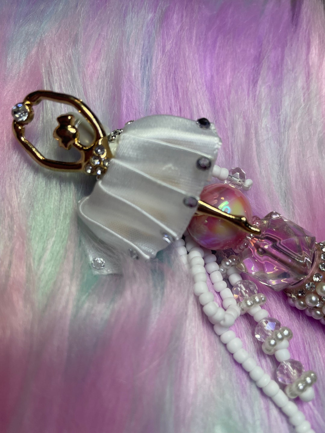 Handmade Fancy White Ballerina Beaded Pen - Etsy