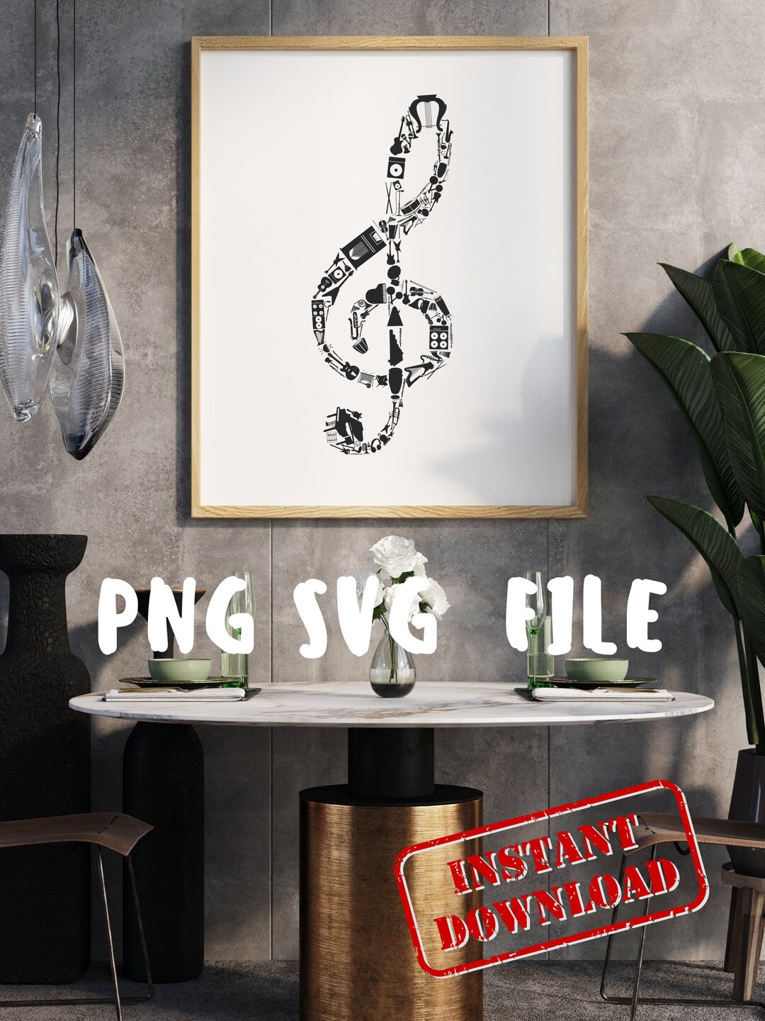 Treble SVG, Treble Clef PNG Music Note SVG, Music Svg, Band Svg ...