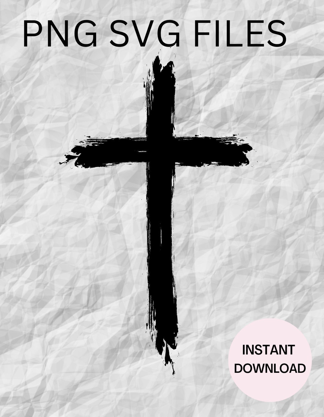 Distressed Cross SVG, PNG, Cross Svg, Sublimation Cross Svg, Distressed ...