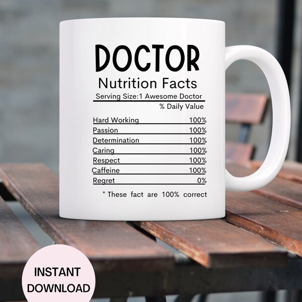 Doctor Nutritional Facts Svg - Etsy