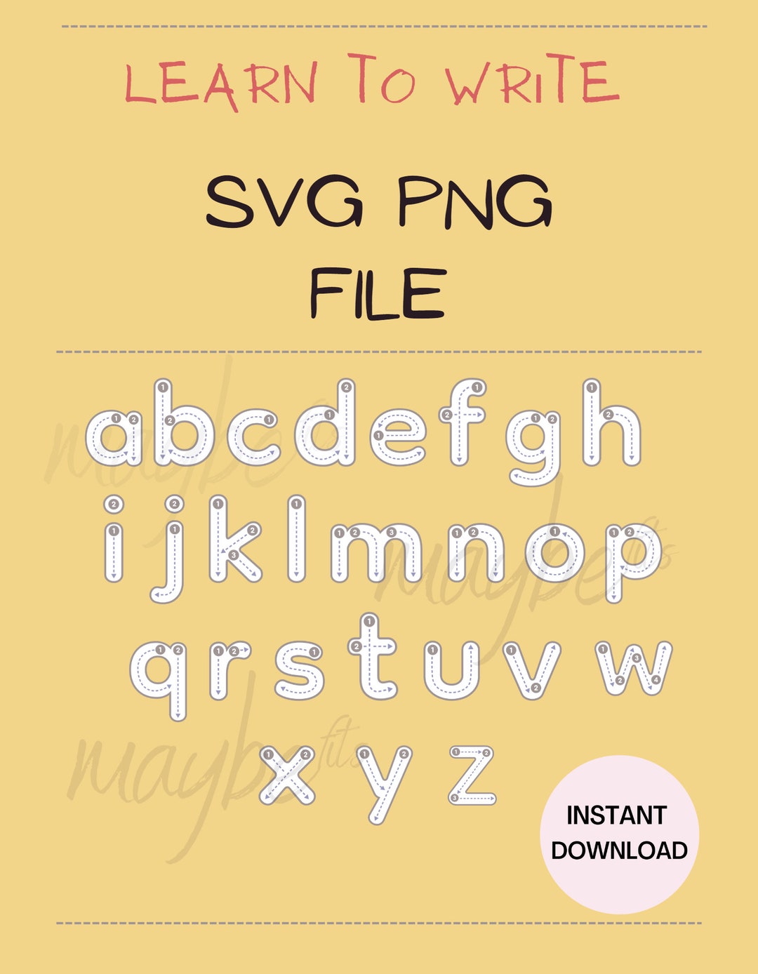 Alphabet Tracing Lower Case alphabet Activities A to Z - Etsy