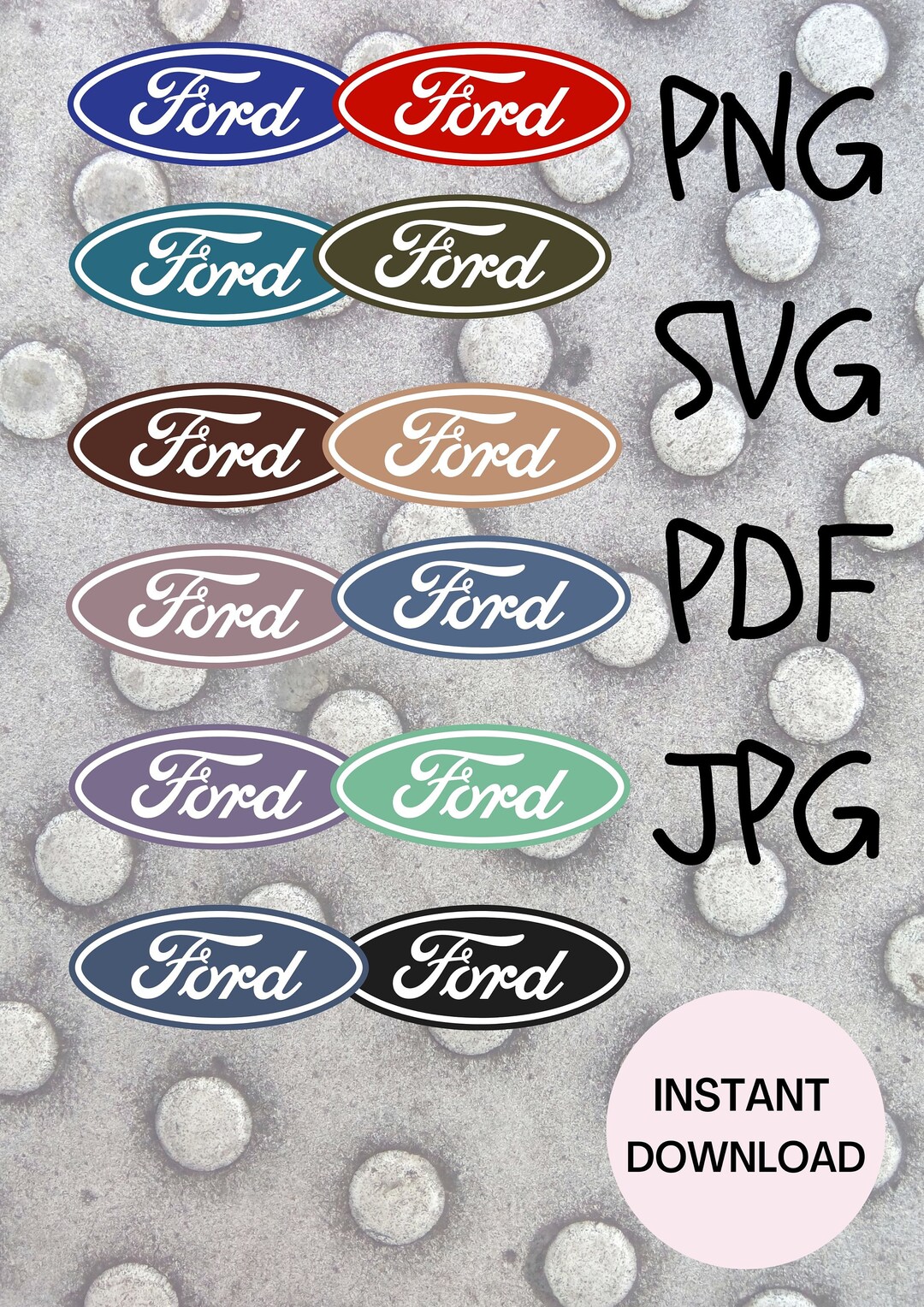 Ford Logo svg Ford Logo paquete Png Ford Svg Logo svg png - Etsy México