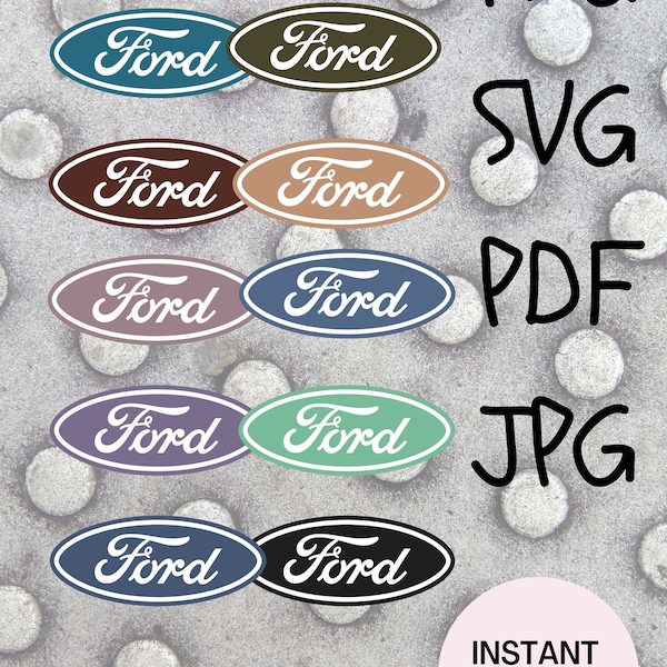 Ford Logo Svg Bundle - Etsy