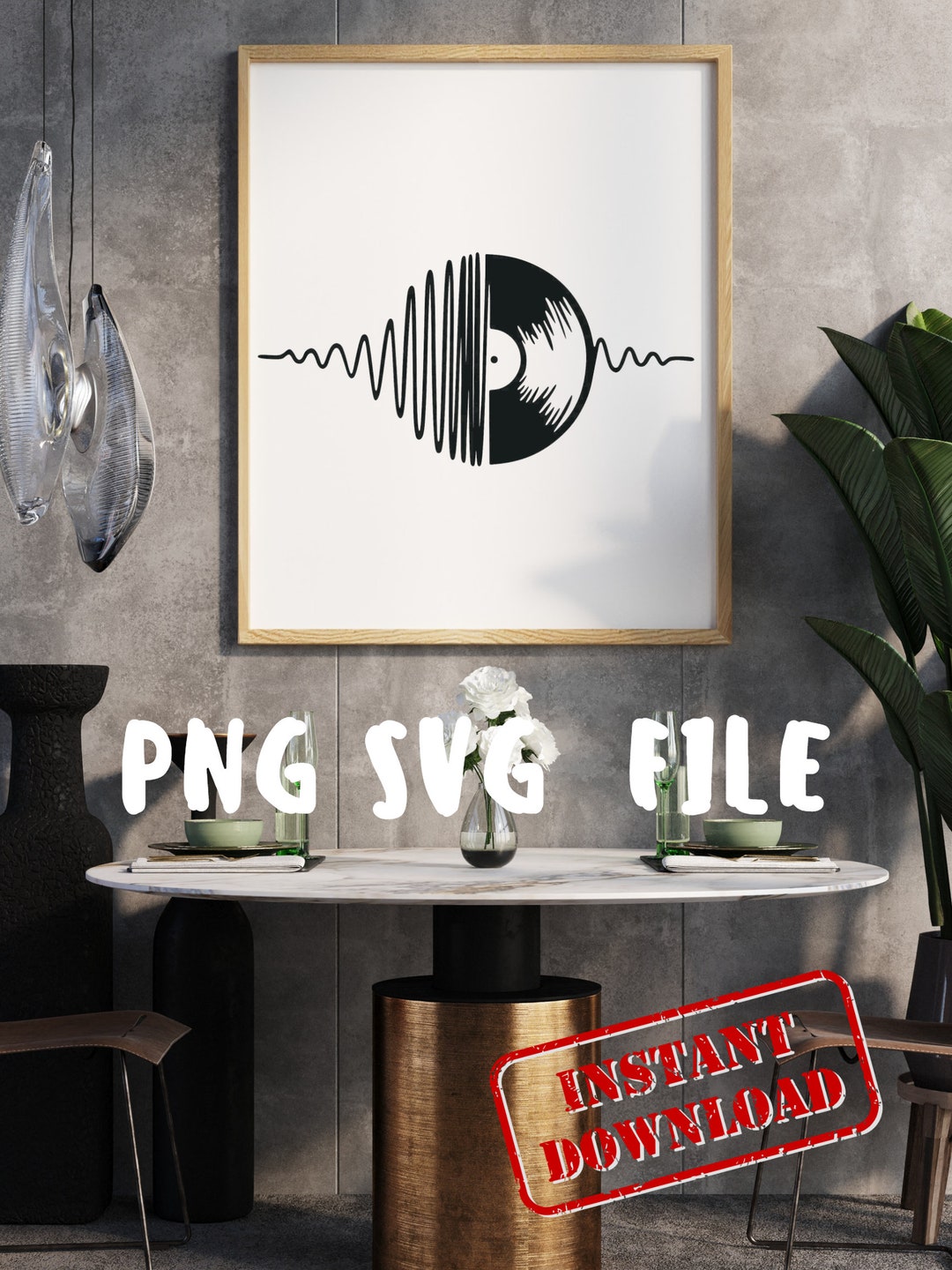 Vinyl Record SVG, Vinyl Record PNG, Long Play Clipart, Vintage Record ...