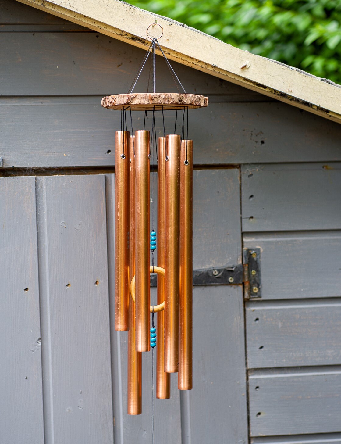Copper wind chimes large 800mm 6 pipes. Free delivery | Etsy