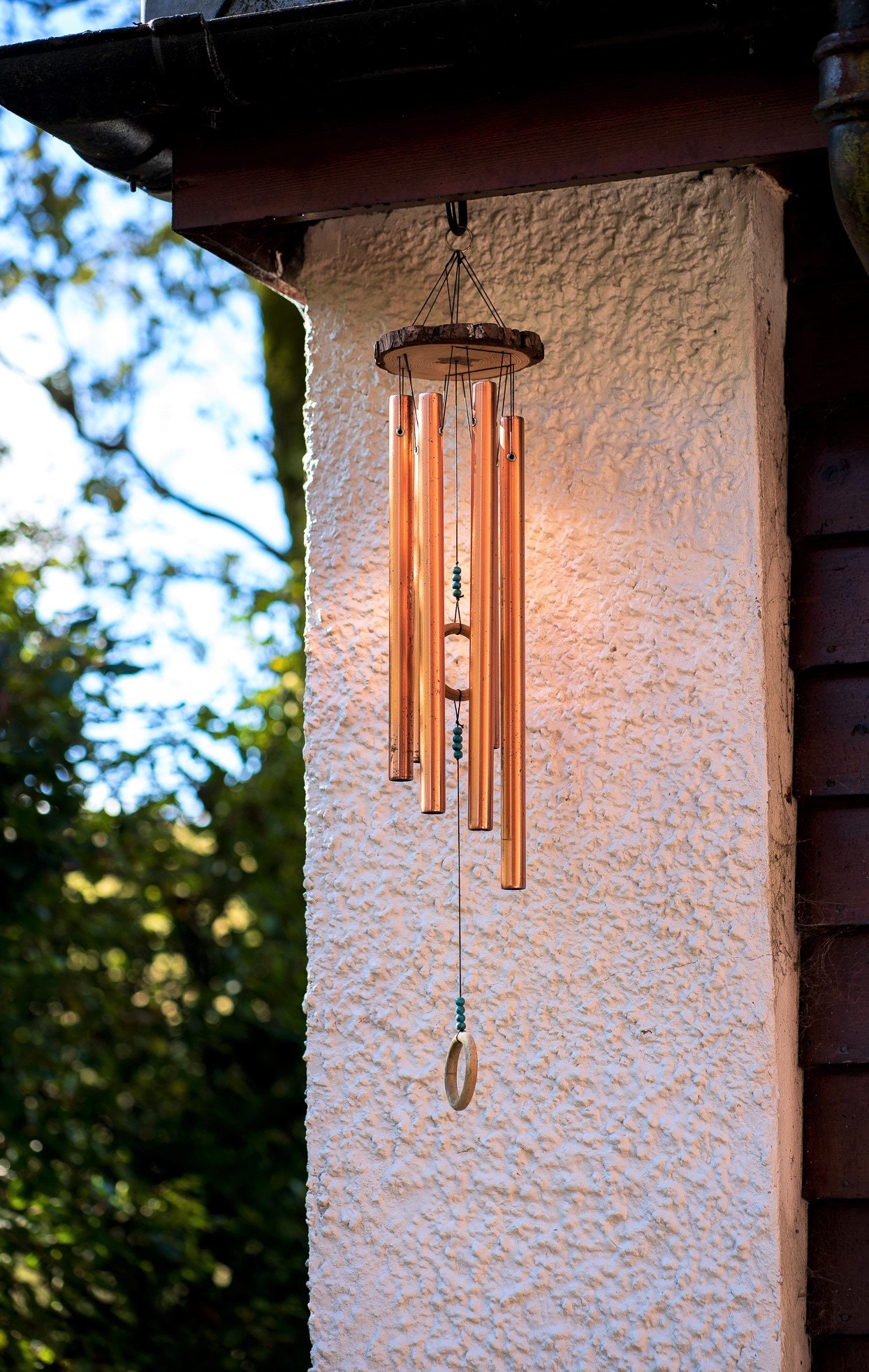 Copper wind chimes large 800mm 6 pipes. Free delivery | Etsy