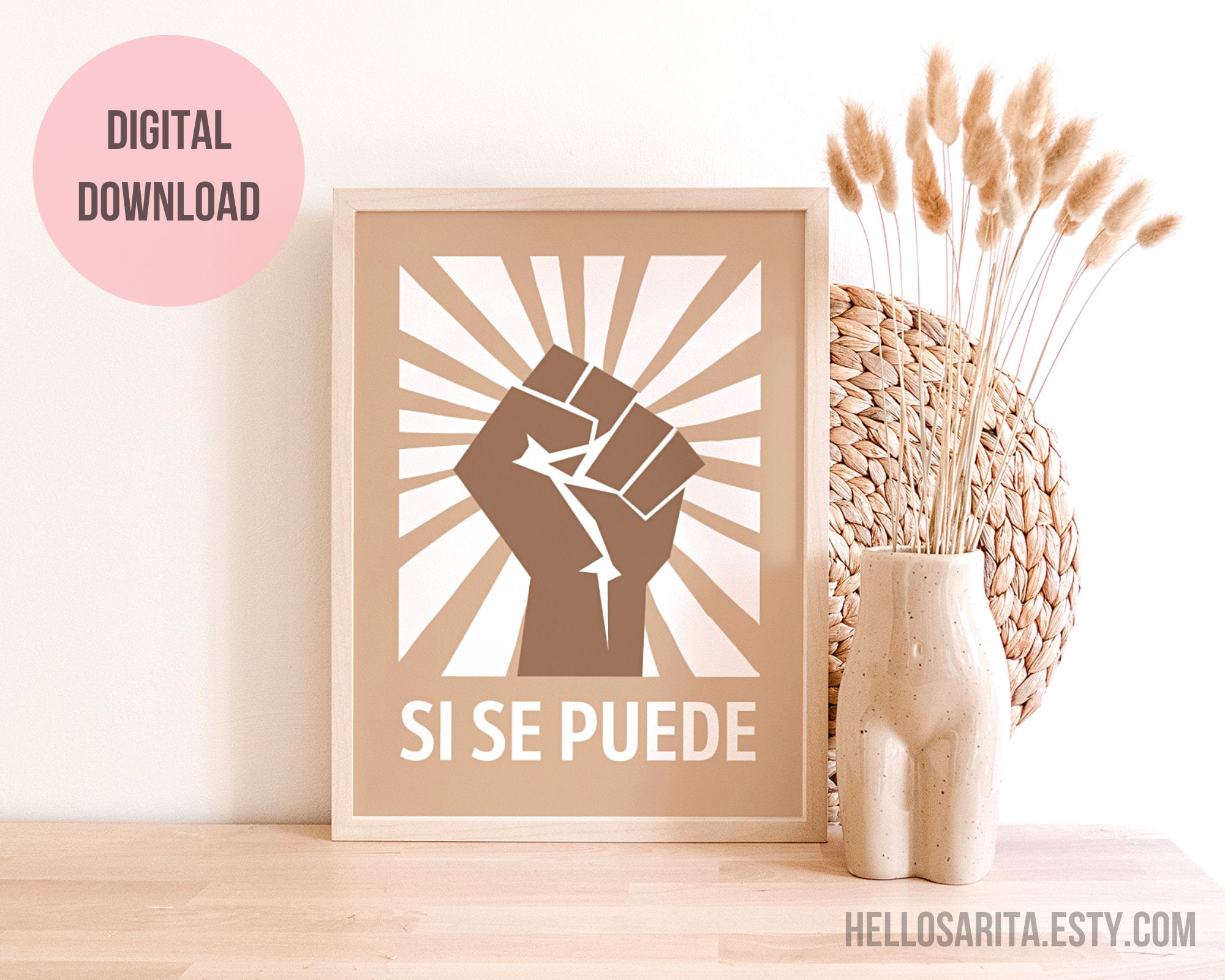 Si Se Puede Mexico Art Latina Art Mexico Wall Art Latinx | Etsy